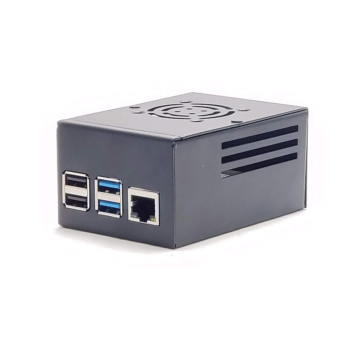 Raspberry Pi Deep Case PoE 5.2V@3.5A HAT Metal Enclosure Protective Box Cooling Fan 17.5Watt Power Over Ethernet (POE) HAT PoE Network Standard Compliant for Rpi 4 Model B by CMC TECH