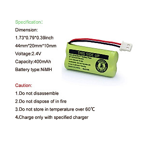 Geilienergy BT183342 BT283342 BT166342 BT266342 BT162342 BT262342 Battery Compatible with Vtech CS6114 CS6419 CS6719 with AT&T EL52300 CL80112 CS6719-2 Cordless Handsets (Pack of 4)