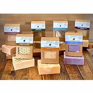 Sophie & Rose Goat Milk Soap, Moisturizing Cleansing Bar, Creamy, Nourishing Lather, Gentle For Sensitive Skin, Handmade USA (Orange Patchouli, 4.5 ounce (Pack of 1))