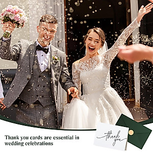 Goefun 144 Thank You Cards with Envelopes Bulk Pack 4×6 Green Blank Thank You Notes, Elegant Designs for Wedding, Baby Shower, Bridal Shower, Small Business, Graduation and Funeral
