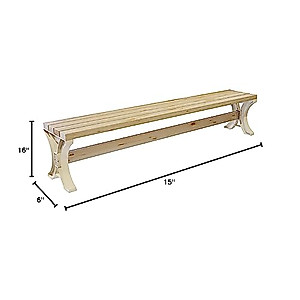 2x4basics 90140 Custom AnySize Table, 5.5 x 15.5 x 16.25, Light brown