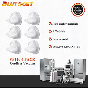 6 Pack VF110 Vacuum Filter-Compatible for Black and Decker Hand Vacuum Filter by Blutoget - Replaces CHV1410L CHV9610 CHV1210 CHV1510 CHV1410L32 HHVI315JO32 HHVI315JO42 HHVI320JR02 90558113-01