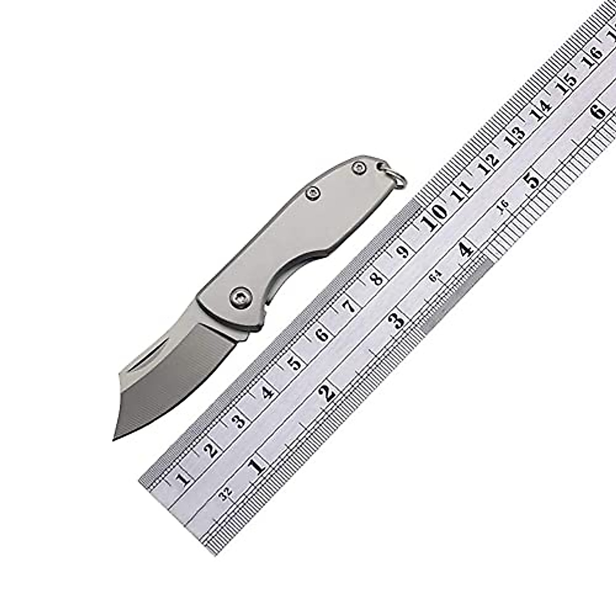BYKCO Keychain Folding Knife, Small Compact Minimalist Pocket Knife for Women, Men, Camping Hiking Fishing Outdoor
