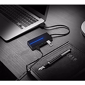 GARMESE USB 3.0 Hub, 5-in-1 USB Hub Splitter USB A Hub with Micro-SD/SD Card Reader and 3 USB 3.0 Ports for Laptop, iMac, MacBook Pro 2015/2016, Google Chromebook and More