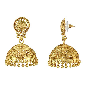 Bodha Traditional Gold Jhumkis (SJ_45)