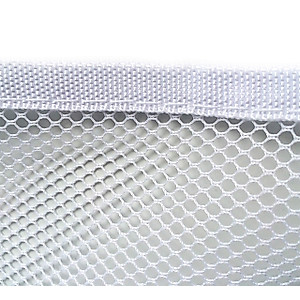 Child Safety Clear Banister Guard Net for Stairs, CuleedTec 16.5x2.5ft Protection Preathable Crib Mesh Liner Bumper for Baby, Cat Fence, Balcony Screen Cat Netting for Pets,SGS Passed
