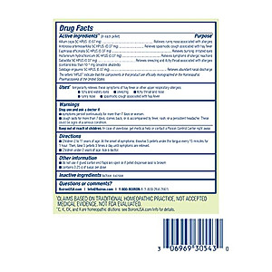 Boiron AllergyCalm Kids Pellets for Relief from Allergy and Hay Fever Symptoms of Sneezing, Runny Nose, and Itchy Eyes or Throat - 240 Count