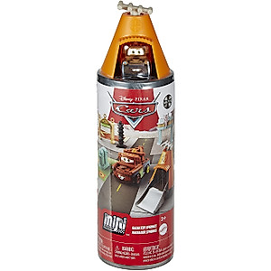 Mattel Disney and Pixar Cars Mini Racers Playset, On-the-Go Radiator Springs with 1 Mini Toy Car, Accessories & Portable Case