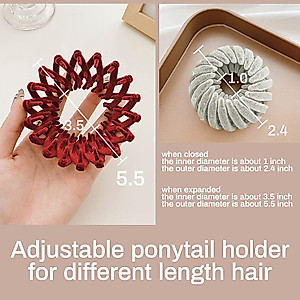 Sizobi 3 Pcs Bird Nest Magic Hair Clip, Hair Accessories for Women, Expandable Hair Bun Maker, Hair Clips for Thick Thin Curly Fine Hair, Hair Clips for Women Girls Adult, Ponytail Holders Claw Clips
