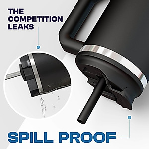 Frost Buddy Thicc Buddy - 40 oz Stainless Steel Vacuum Insulated Tumbler with Lid and Straw for Water - Travel Mug Cupholder Friendly - Gifts for Women Men Him Her (Black Leopard)