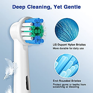 Replacement Brush Heads for Oral B (16 Count), Electric Toothbrush Replacement Heads for Precision Clean, Rechargeable Toothbrush Heads Compatible with Oral B Pro1000 Pro3000 Pro5000 Pro7000 and More…