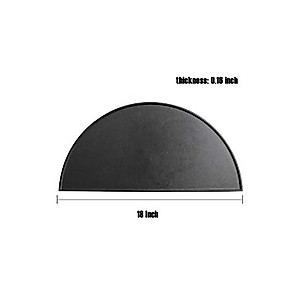 Dracarys 18 inch Cast Iron Griddle Reversible Half Moon Big Green Egg Accessories,Cast Iron Griddle for Large Big Green Egg & Kamado Joe (18 inch)
