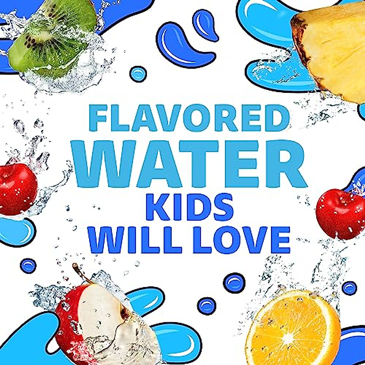 Capri Sun Roarin' Waters Fruit Punch Wave Naturally Flavored Water Kids Beverage (40 ct Pack, 4 Boxes of 10 Pouches)