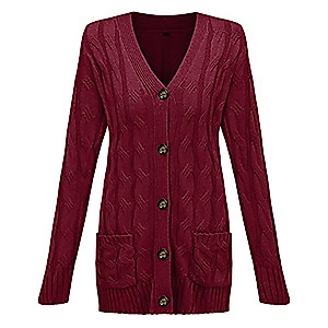 ADUWOAN Western Sweaters for Women Travel Sweater for Women Airplane Long Sweaters for Women to Wear with Leggings Grey Sweater Women Cardigan Sweaters for Fall