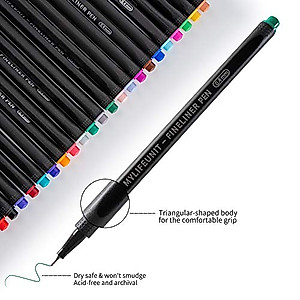 MyLifeUNIT Fineliner Pens, Fine Point Colored Pens for Drawing Journaling and Note-Taking, Planner Pen 22 Assorted Colors