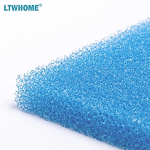 LTWHOME Compatible Foam Pad Replacement for Fluval C2 Power Filter (Pack of 12)
