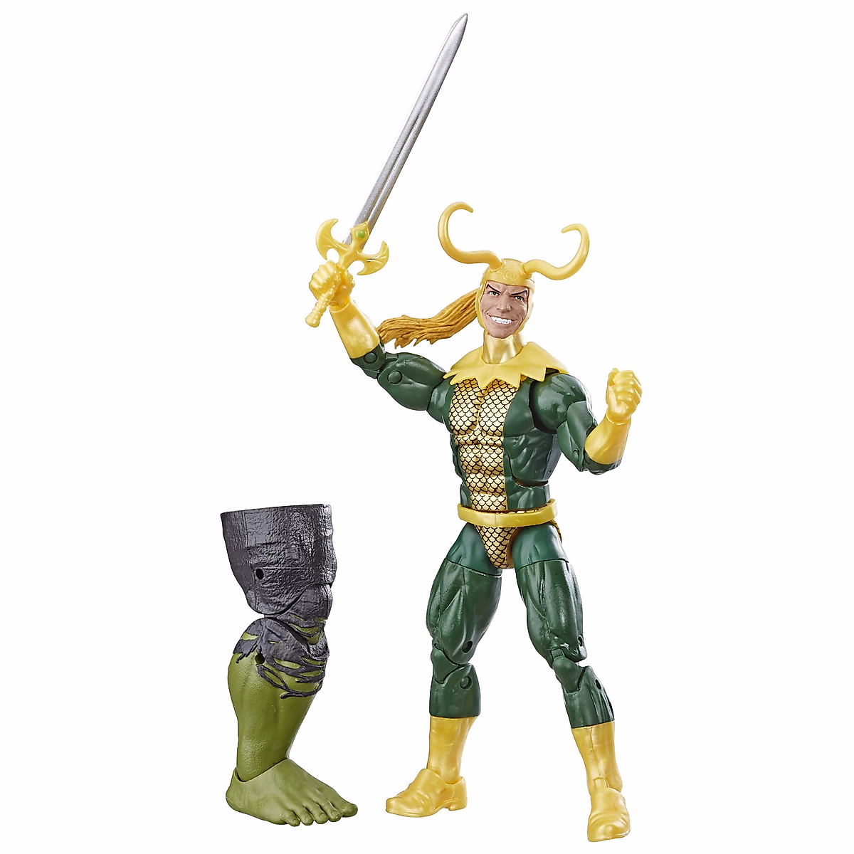 Marvel Legends Series Loki 6' Collectible Marvel Comics Action Figure Toy for Ages 6 & Up with Accessory & Build-A-Figurepiece
