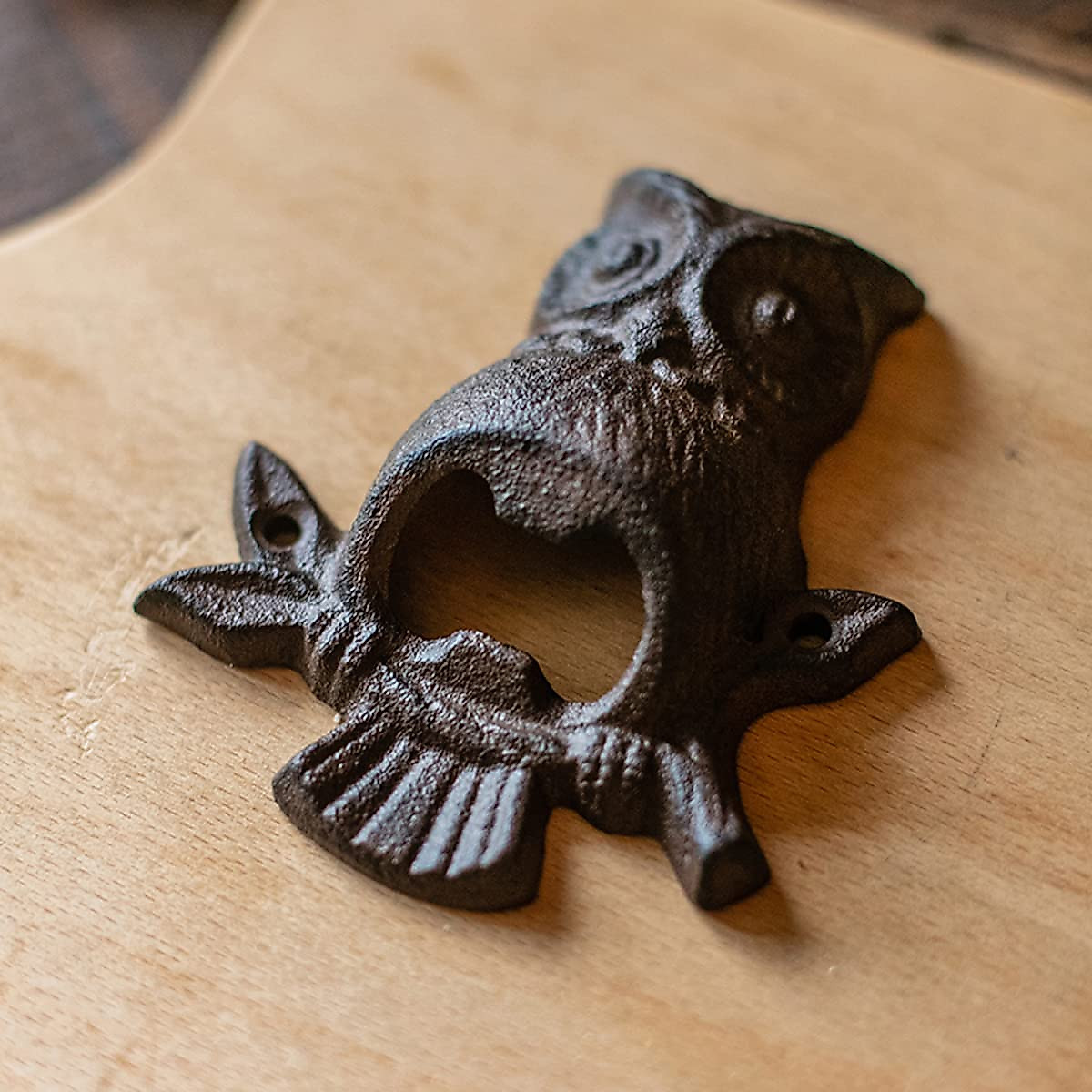 BOOMLATU Vintage Cast Iron Wall Mounted Owl Bottle Opener Beer Bottle Opener