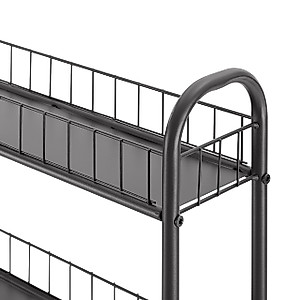 JOIN IRON 6-Tier Rolling Cart Gap Kitchen Slim Slide Out Storage Tower Rack with Wheels, 6 Baskets, Kitchen, Bathroom Laundry Narrow Piaces Utility cart, 10" D x 22.8" W x 61" H