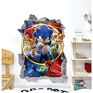 Anime Wall Decor Children's Cartoon Wall Stickers Nursery Nursery Bedroom Living Room Removable Vinyl Stickers Poster