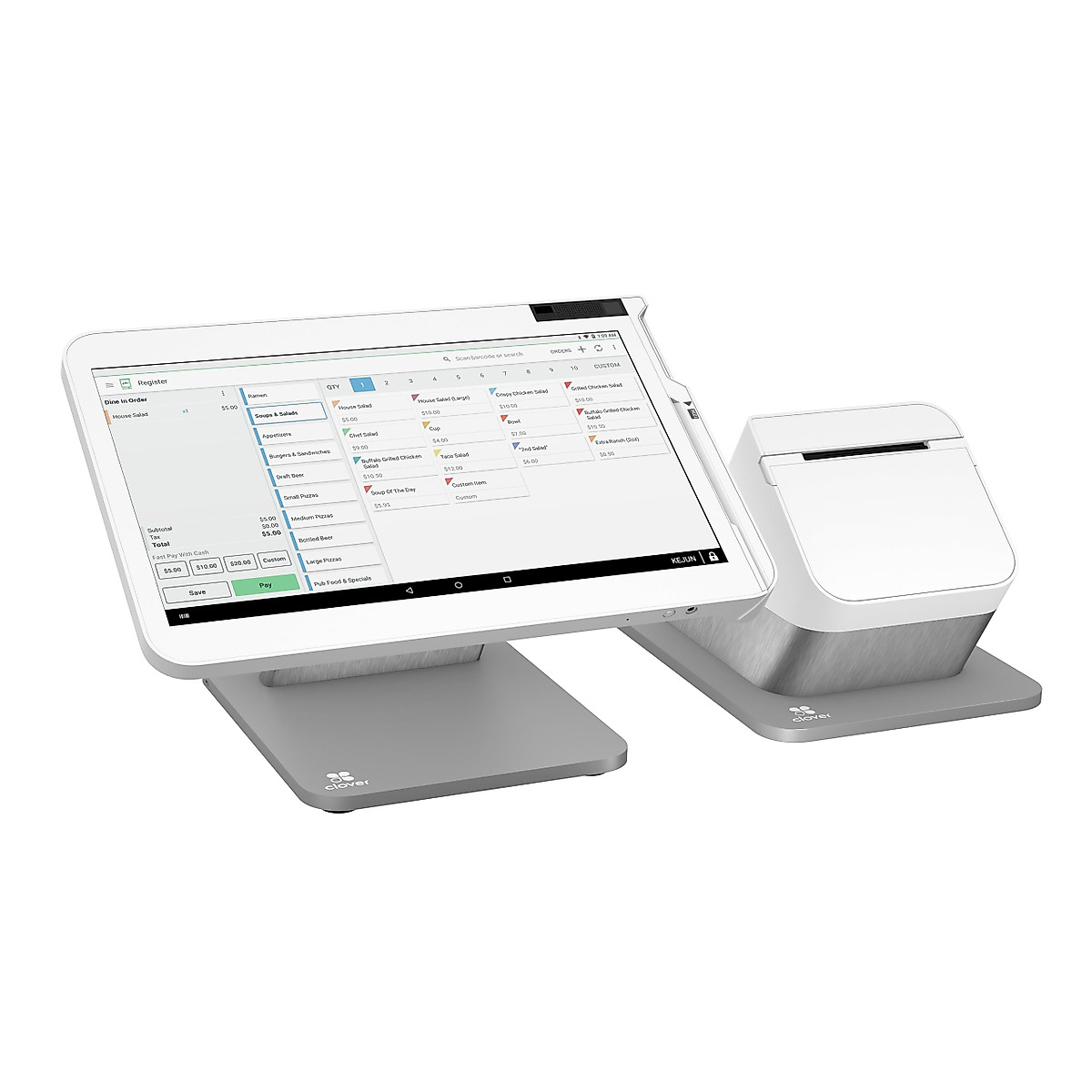 Clover Station Solo for Restaurant/Hospitality - Requires New Processing Through Powering POS (US, PR, USVI only)