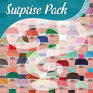 JubileeYarn Cotton Select Bonbon Yarn - Variety Pack - 10x10g Mini Ball - 1 Pack