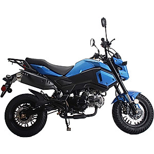 HHH 125cc Motorcycle Bike Vader 125 Dual Bike 125cc Scooter Gas Bike Adult Street Bike Street Motorcycle Big Headlights (Blue) (Factory Packaged)