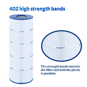 CRYSPOOL Pool Filter Compatible with X-Stream 150, CCX1500RE(CC 1500 E), PXST150, C-8316, FC-1286, 150 sq.ft, 1 Pack