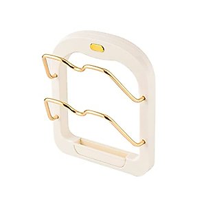 Pot Cover Frame, Wall Mounted, Hole Free, Multi-Functional Household Kitchen Storage Rack, Light Extravagant Pot Cover Frame (White)