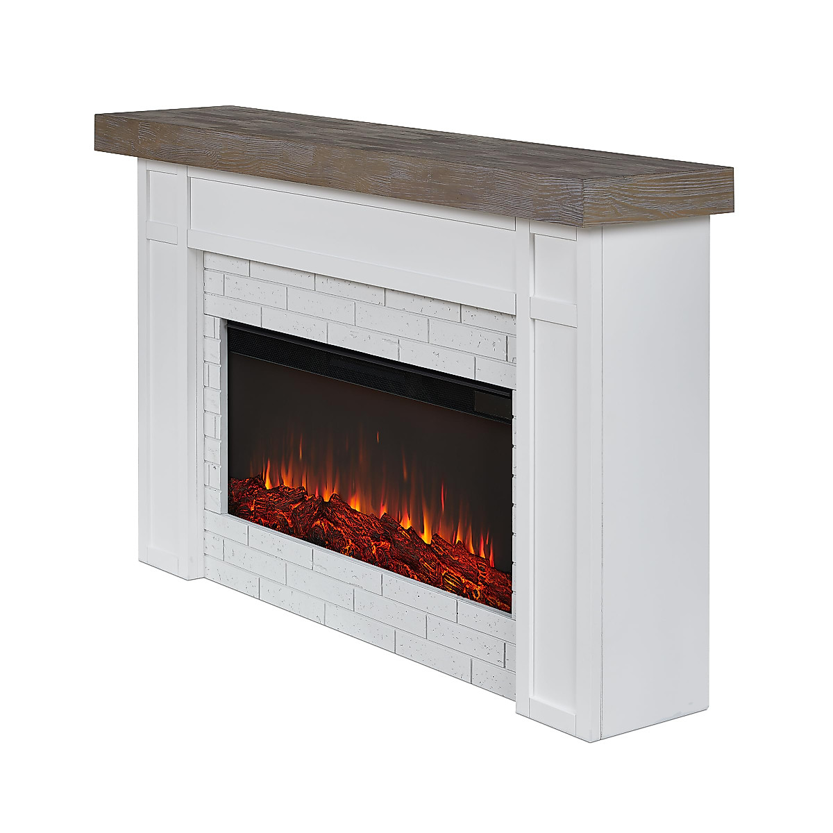 Cravenhall Landscape Electric Fireplace in White by Real Flame (5510E-W)