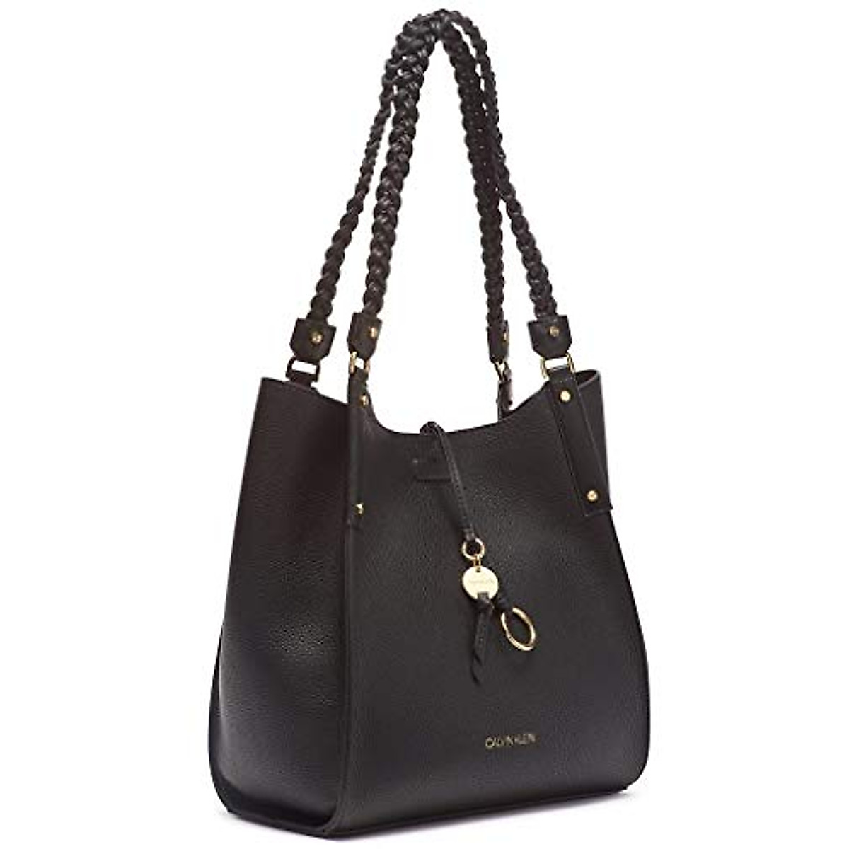 Calvin Klein Shelly Rocky Road Novelty Tote, Black/Gold