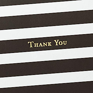 Hallmark Thank You Cards, Striped (40 Blank Thank You Notes with Envelopes for Weddings, Business, Birthdays, Showers, All Occasion), 5STZ5023