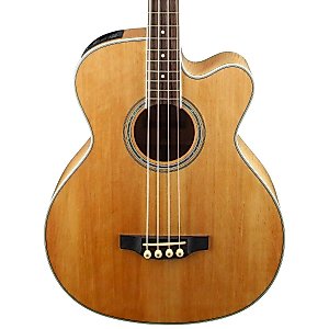 Takamine G Series GB72CE-NAT Jumbo Acoustic Electric Bass Guitar, Natural