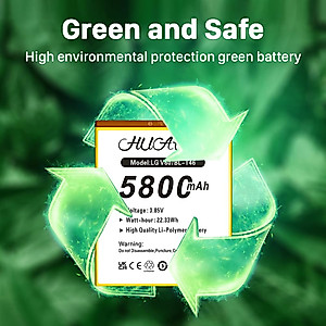 Battery for LG V60 ThinQ, Upgraded [5800mAh] BL-T46 High Capacity Battery Replacement for LG V60 ThinQ 5G LM-V600TM T-Mobile/Sprint/U.S. Cellular with Repair Tool Kit