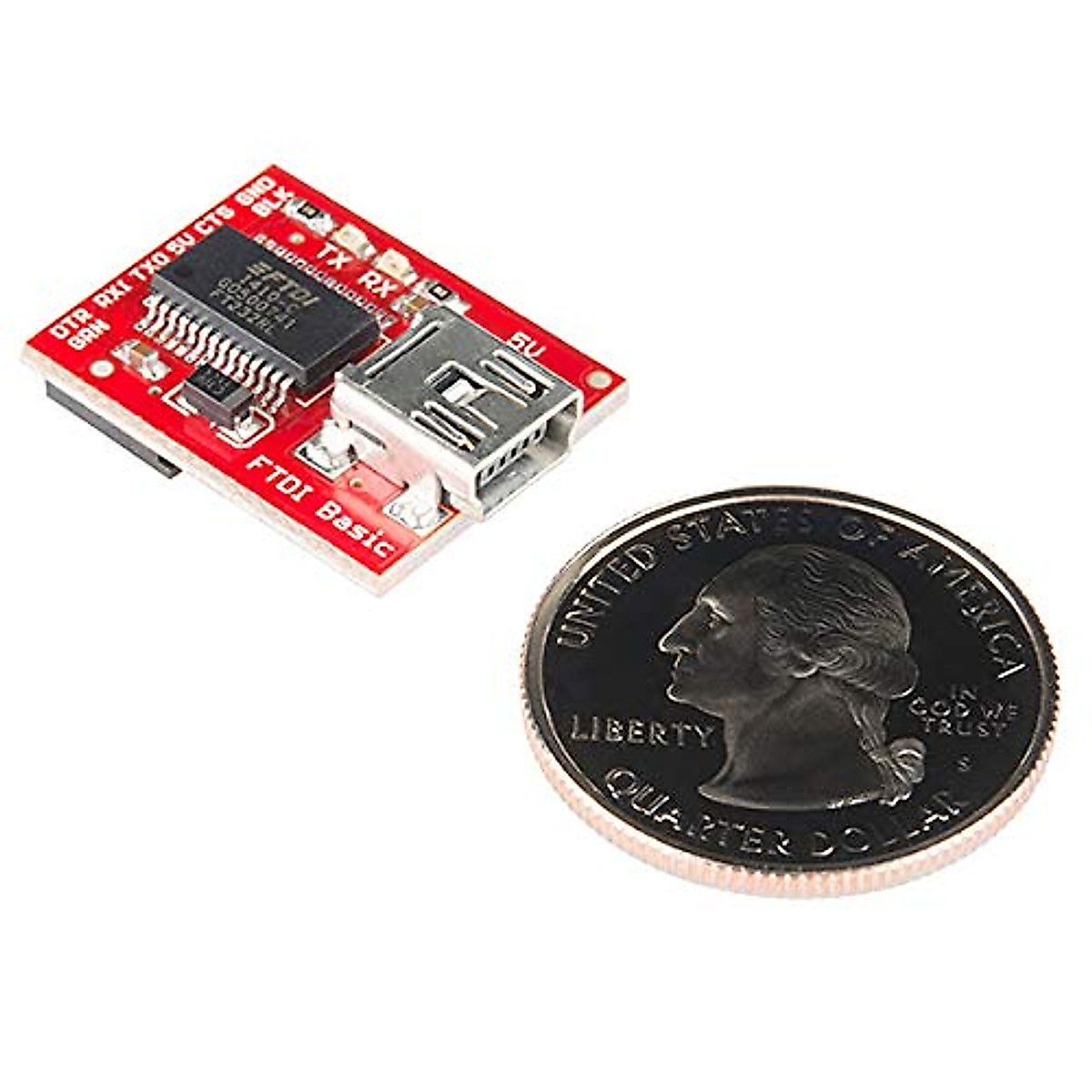 SparkFun FTDI Starter Kit - 3.3V - What You Need to get Started with FTDI FT232RL USB to Serial IC Compatible with Arduino or General Serial Applications USB Mini-B