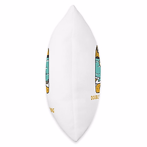 DCB Funny Double Fisting Life with Skeleton Alcohol Summer Fun Throw Pillow, 16x16, Multicolor