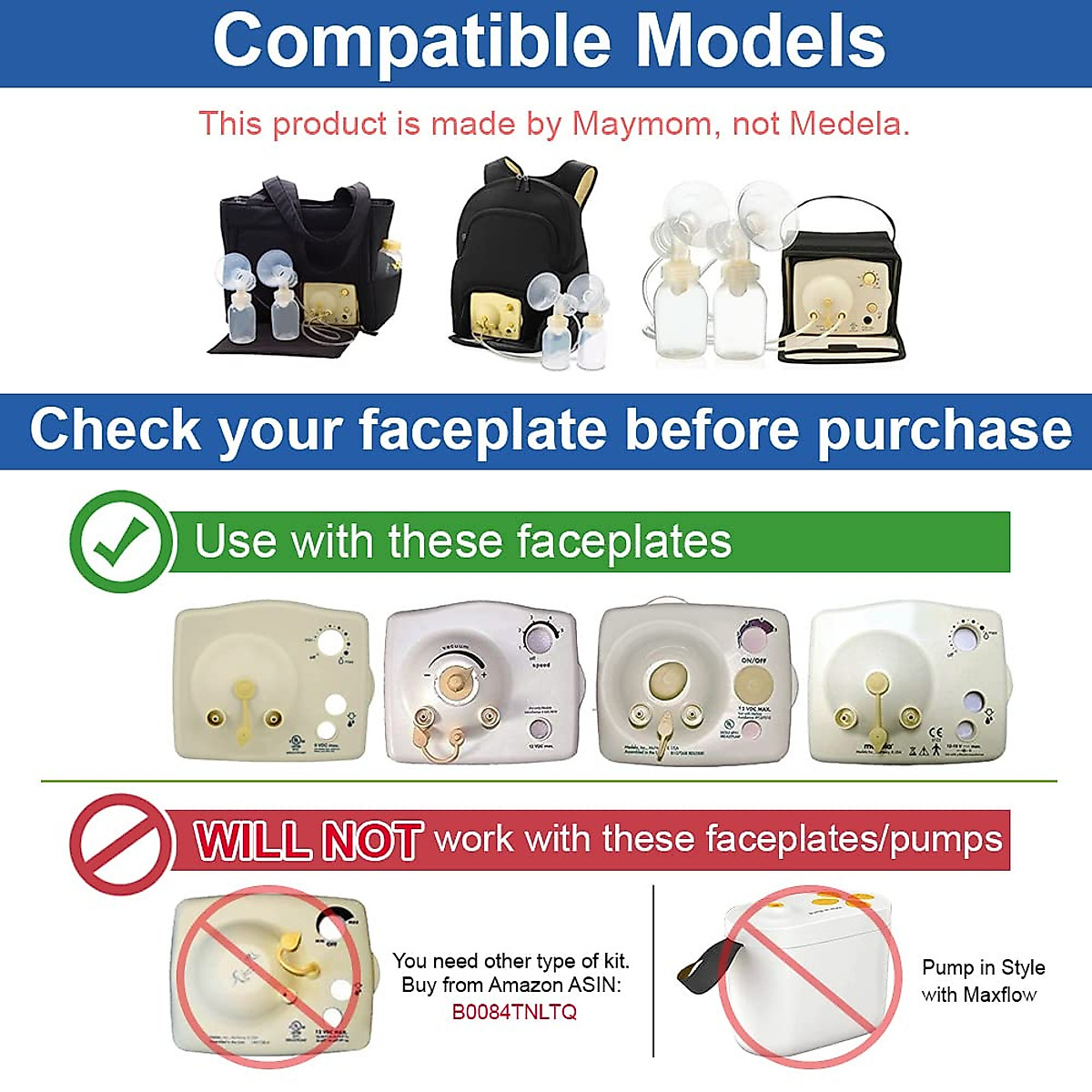 Replacement Tubing (1 Retail Pack of 2 Tubes) Compatible with Medela Pump in Style and New Pump in Style Advanced Breast Pump - 100% BPA Free (One Pack)