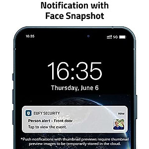 eufy Security, Video Doorbell 2K (Battery-Powered) with Chime, 2K HD, No Monthly Fee, On-Device AI for Human Detection, 2-Way Audio, 16GB Local Storage, Simple Self-Installation