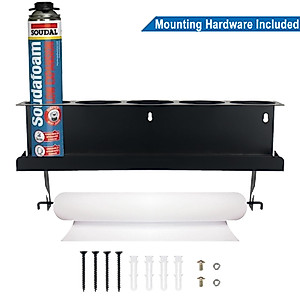 svteli Wall-Mounted spray bottle holder, paint rack, spray can holder, aerosol can holder, paper towel holder，sprays holder