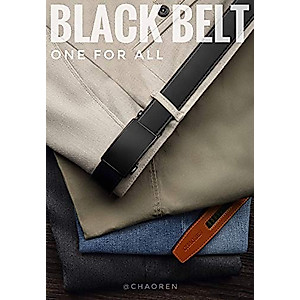 CHAOREN Leather Ratchet Belt Men - Customizable Fit, Effortless Style (35mm)