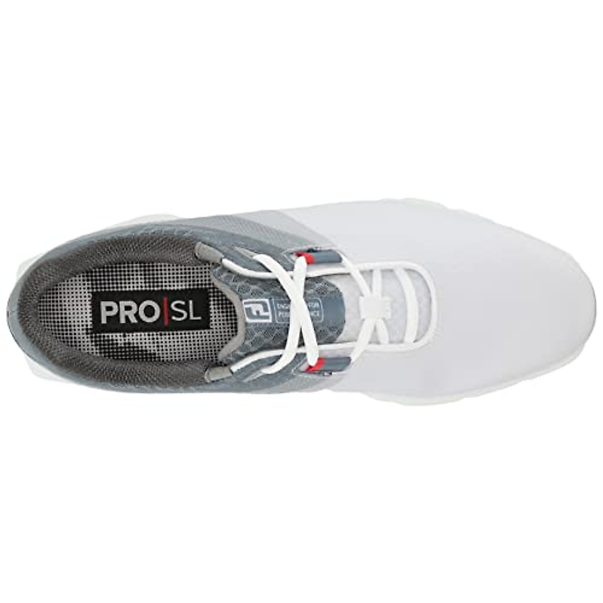 FootJoy Men's Pro|sl Sport Golf Shoe, White/Blue Fog, 10