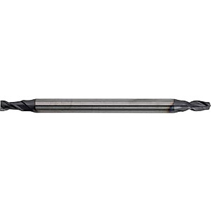 10 pcs Solid Carbide End Mills, Square Nose, Double End, TiAlN Coated, 3/32" Mill Diameter, 3/16" Length of Cut, 1-1/2" Overall Length, 2 Flute, Center Cutting