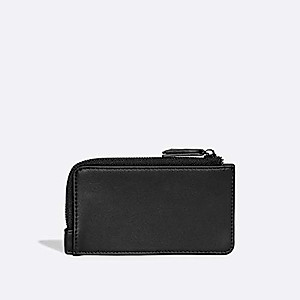 Pixie Mood Quinn 5 x 3 Vegan Leather Zippered ID Card Wallet, Black