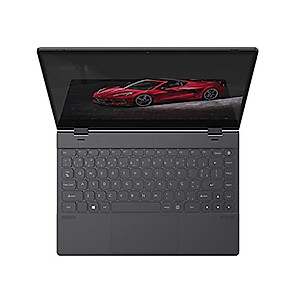 Auusda Laptop Computer Touchscreen 2 in 1 Convertible with 12GB DDR5 512GB NVMe, Intel N95 Up to 3.40 GHz, 14.1" 3840×2160 IPS LCD, BK, Fingerprint Unlock, Cooling Fan, USB-C, USB-A, Windows 11 Pro