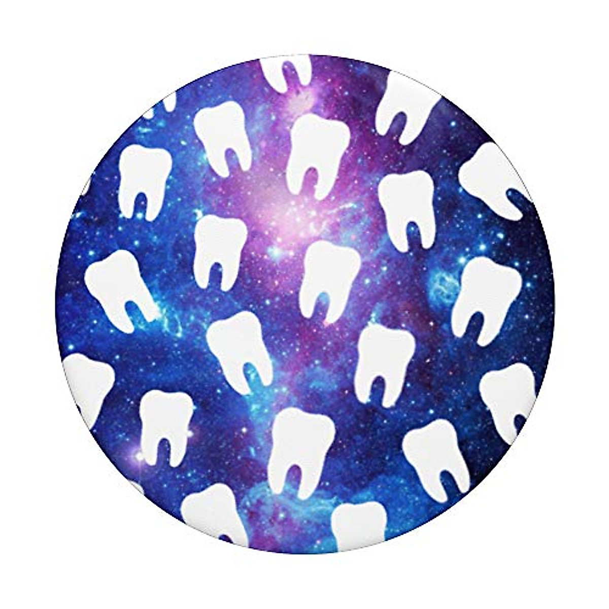 Dental galaxy tooth pattern dentist hygienist assistant PopSockets PopGrip: Swappable Grip for Phones & Tablets