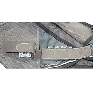 Derby Originals Reflective Mesh Fly Mask with 1 Year Warranty No Ears or Nose Cover,Summer Blue,Medium (Cob/Arabian),72-7107SB-M