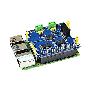2-Channel Isolated CAN Bus Expansion HAT Compatible with Raspberry Pi/Arduino/STM32,2-CH CAN HAT with MCP2515 + SN65HVD230 Dual Chips Solution,Multi Onboard Protection Circuits