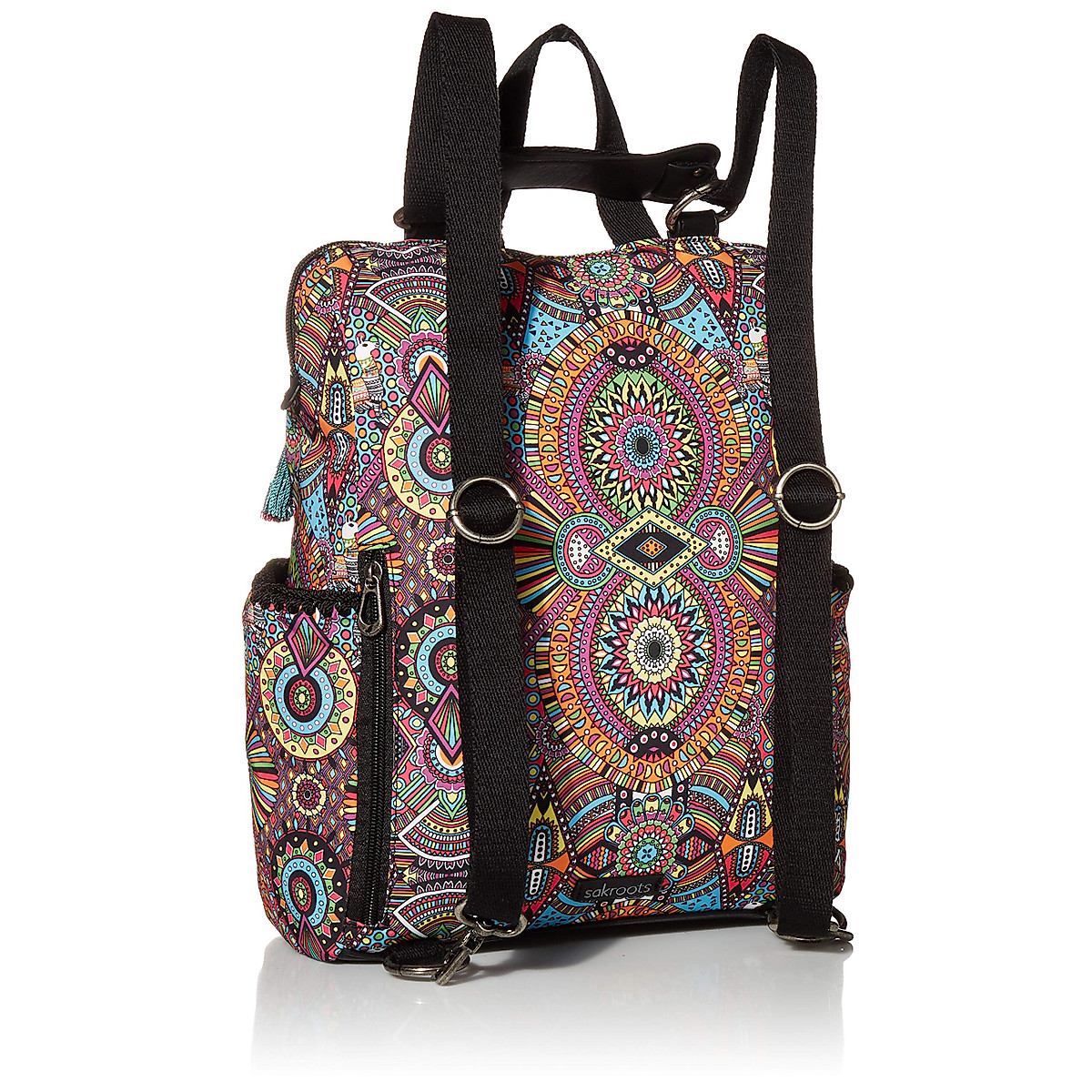 Sakroots Eco-Twill Loyola Convertible Backpack Rainbow Wanderlust One Size