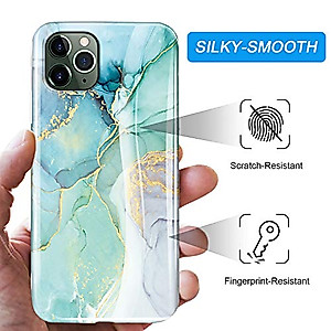 luolnh Compatible with iPhone 11 Pro Case,iPhone 11 Pro Marble Case,Marble Design Shockproof Flexible Soft Silicone Rubber TPU Bumper Cover Skin Case for iPhone 11 Pro 5.8 inch 2019 -Abstract Mint
