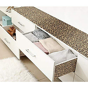 Fablon FAB12134 Leopard Adhesive Film, Neutral , Yellow